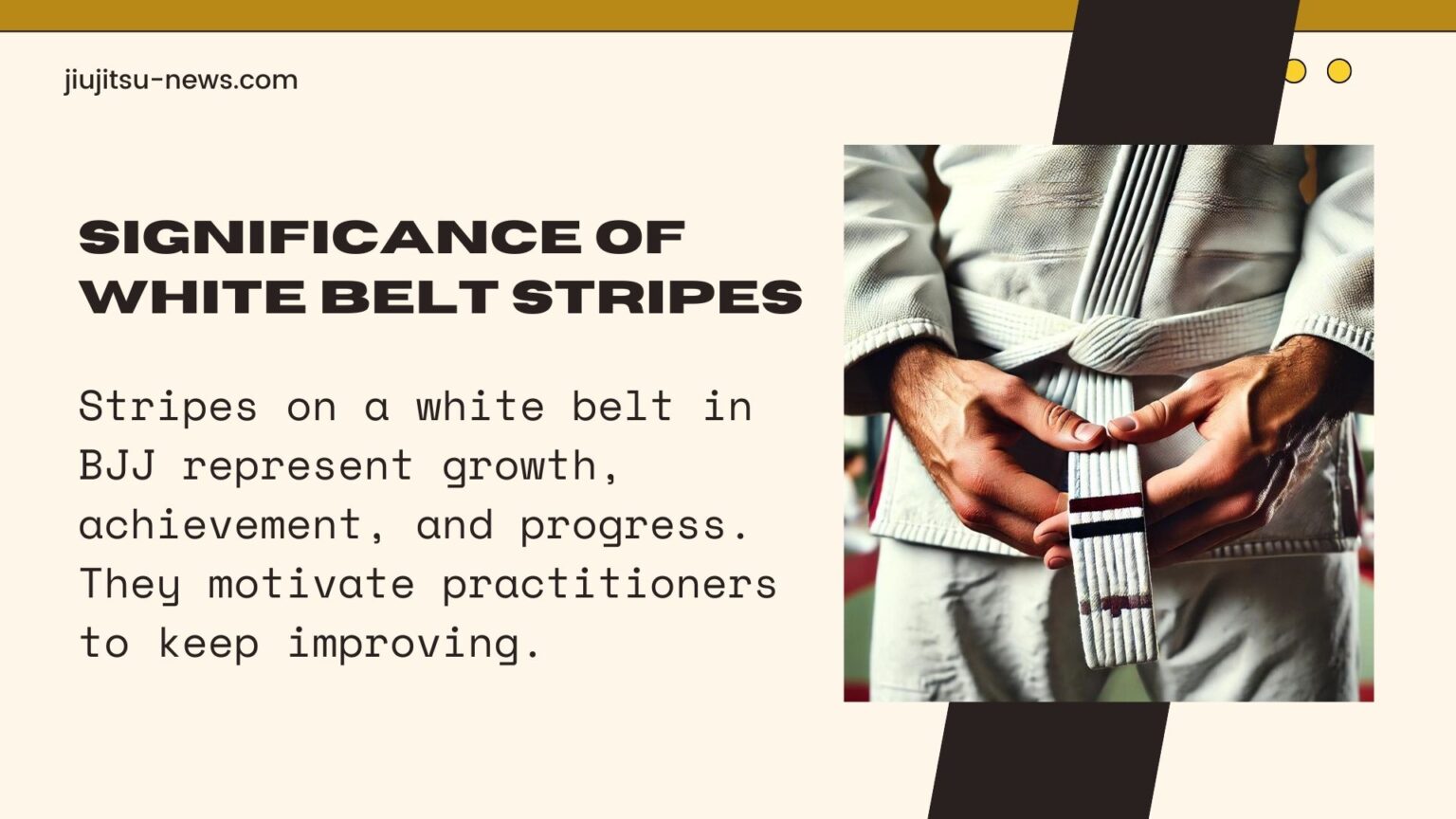 White Belt Stripes in BJJ: All You Need to Know! - JiuJitsu News