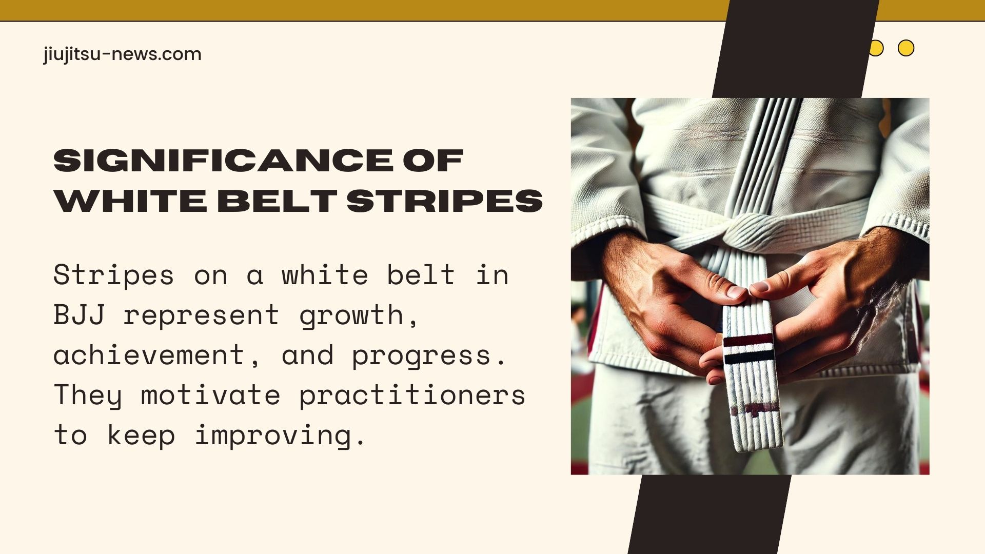 White Belt Stripes in BJJ: All You Need to Know! - JiuJitsu News