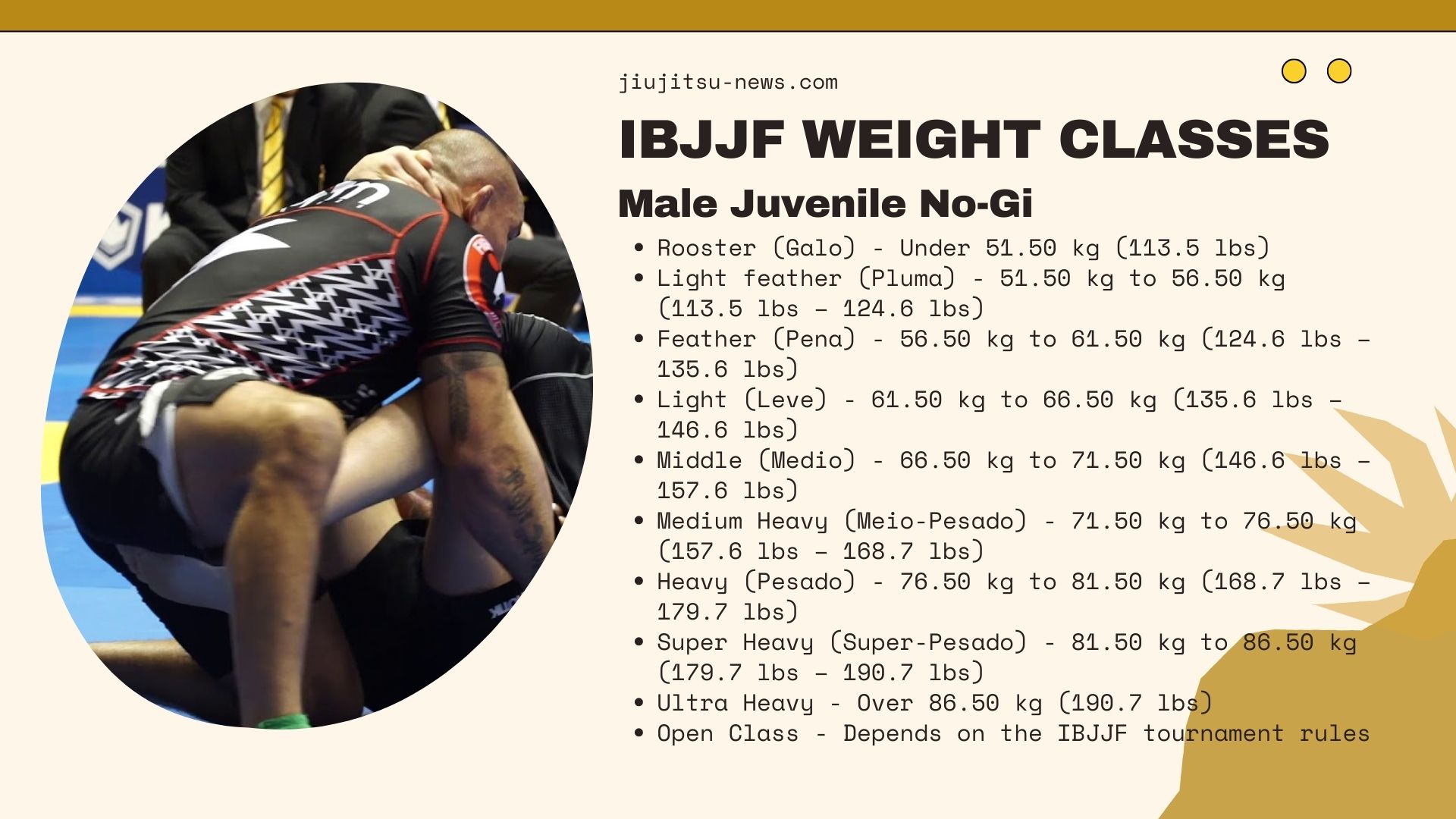 A Detailed Breakdown of the IBJJF Weight Classes! - JiuJitsu News