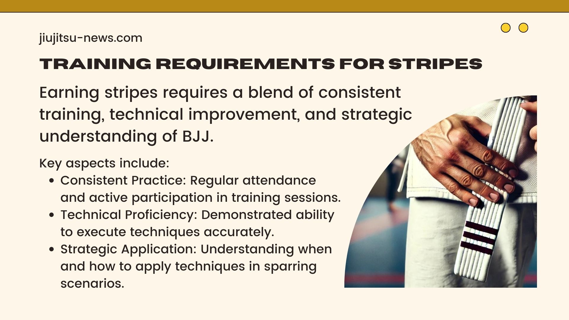 White Belt Stripes in BJJ: All You Need to Know! - JiuJitsu News